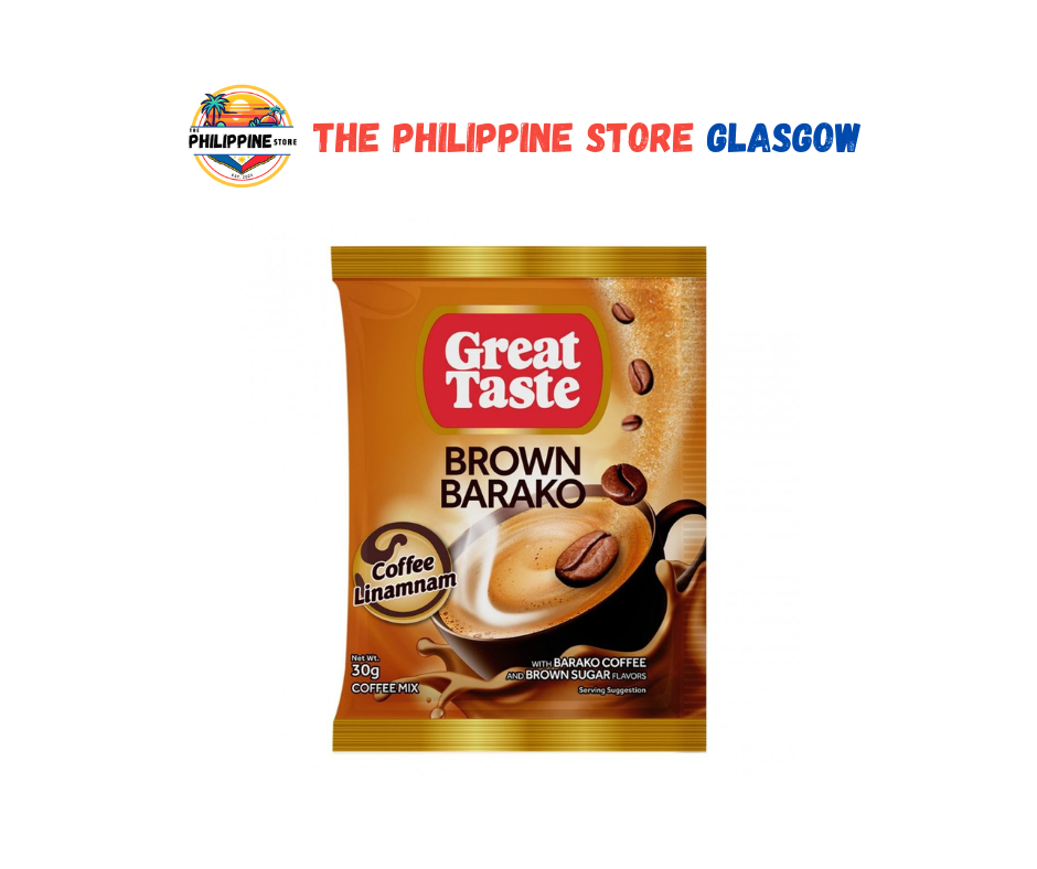 Great Taste Brown Barako Coffee 10x30g – The Philippine Store Glasgow