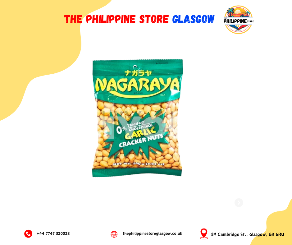 Nagaraya Cracker Nuts Garlic (160g) – The Philippine Store Glasgow