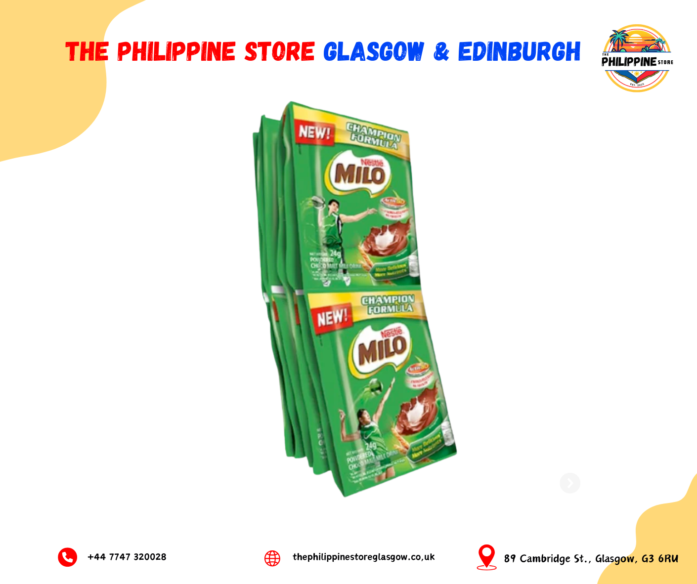 MILO POWDER (SACHET) 12X24 – The Philippine Store Glasgow