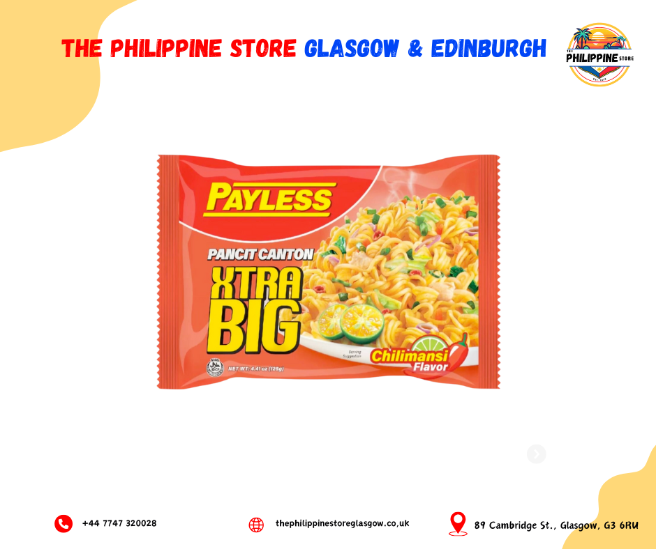 Payless Pancit Canton Chilimansi 125g – The Philippine Store Glasgow