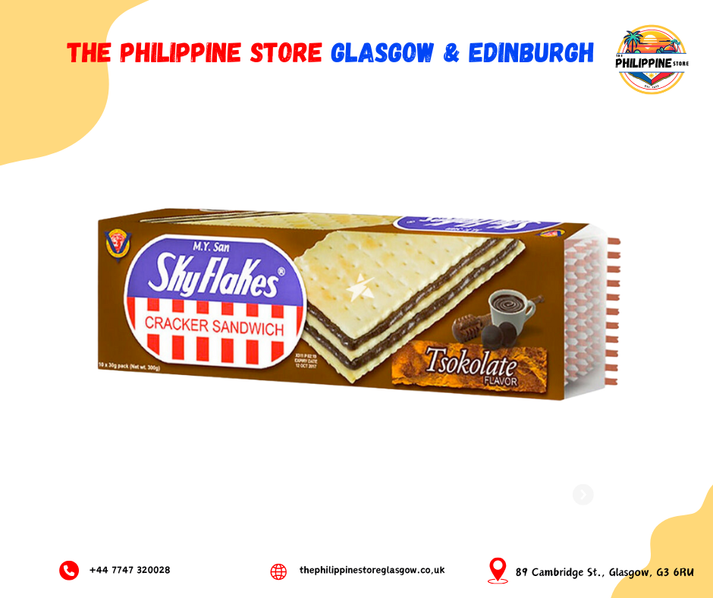 M.Y. San Skyflakes Tsokolate (10x30g) – The Philippine Store Glasgow