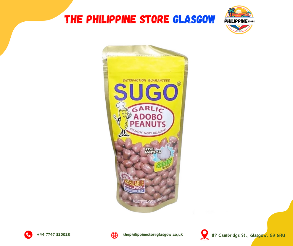 Sugo Garlic Adobo Peanuts (100g) – The Philippine Store Glasgow